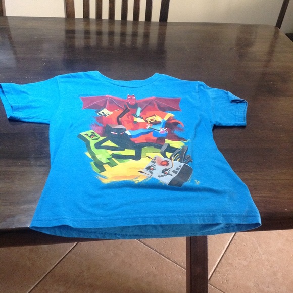 OFFICIAL MINECRAFT | Shirts & Tops | Blue Minecraft Tshirt | Poshmark